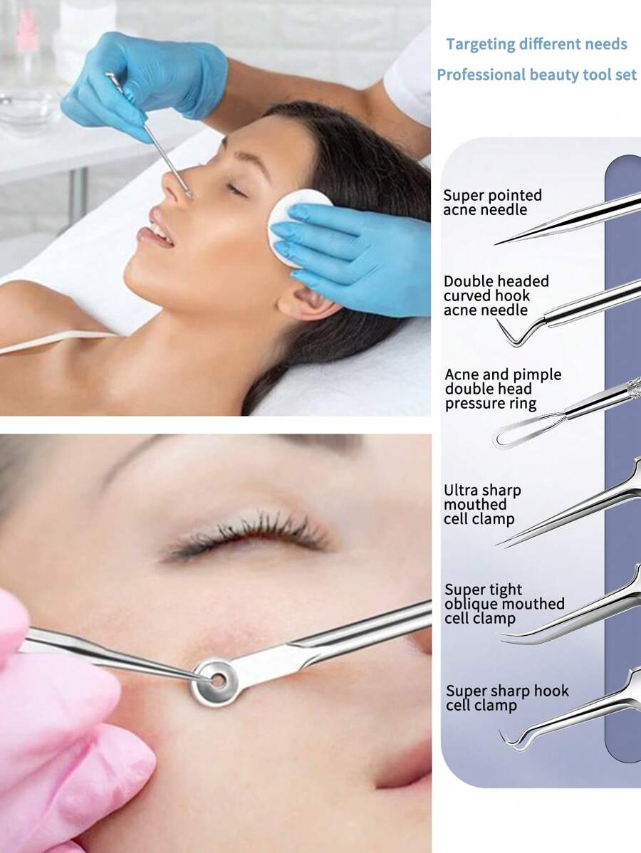 Blackhead Removal Kit, Mixed Set Professional Acne Acne Extractor ...