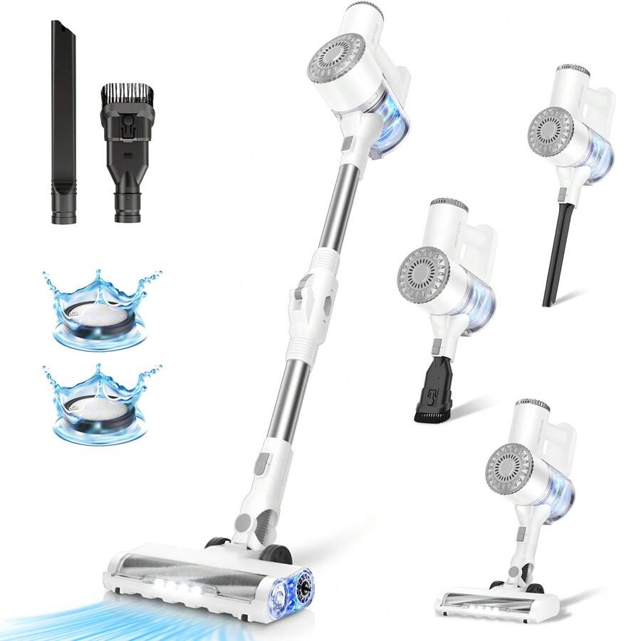 PRETTYCARE W400 Aspirador sin cable de Mano, 38 Minutos, 25KPa ...