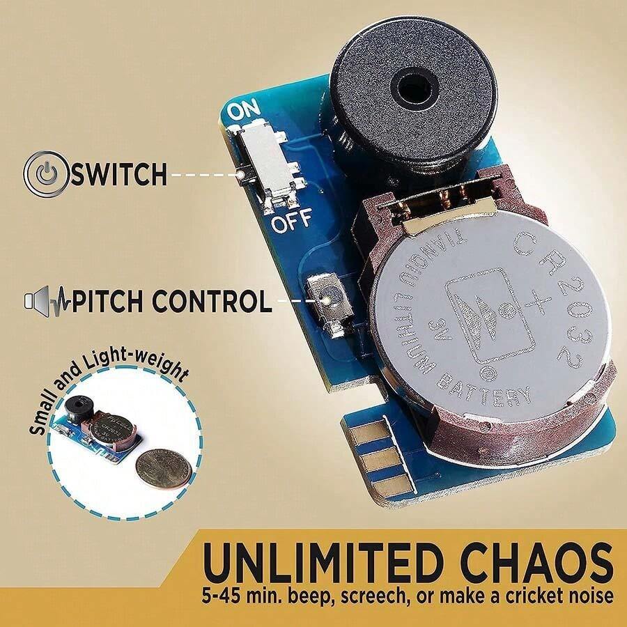 1pc Annoying Pcb Practical Joke Prank Hidden Irritating Buzzer Office ...