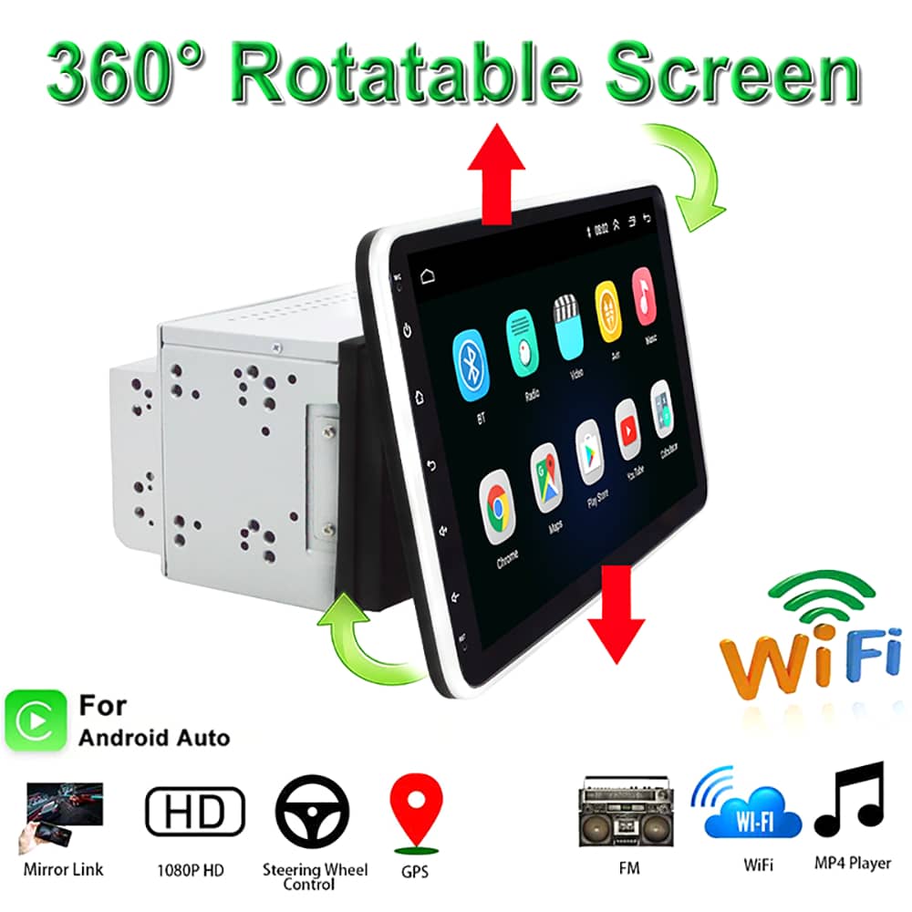 Radio stereo per auto Android 2Din con CarPlay e Android Auto, schermo ...