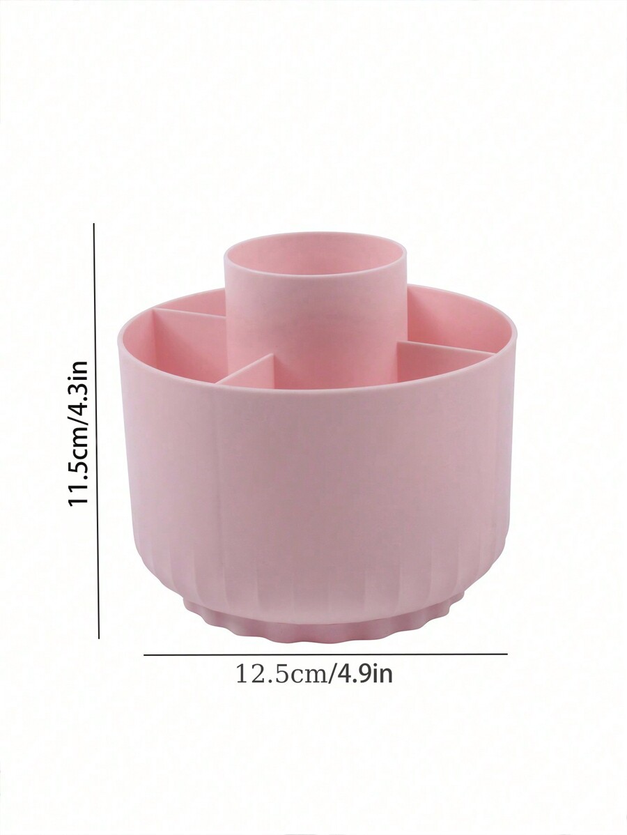 1pc Desktop Rotating Storage Box, Makeup Brush Organizer, Cosmetic ...