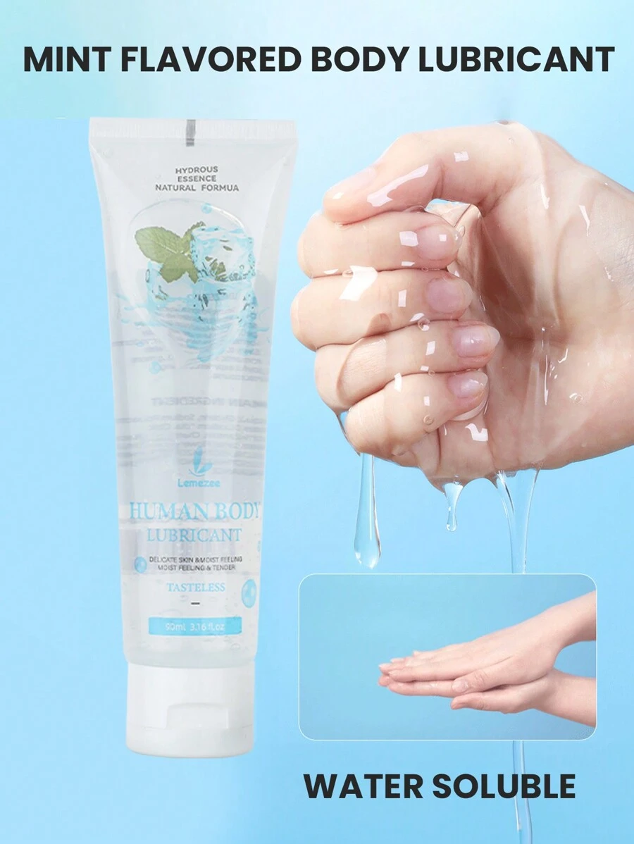 lemezee 1pc 90ML Mint Flavor Water Based Lubricant, Silicone Lubricant ...