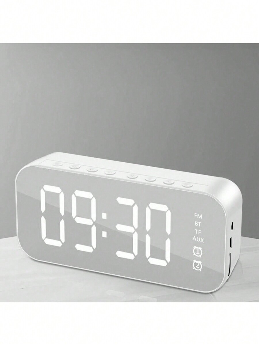 Multi-Functional Clock Speaker, Portable Pc Soundbar With And Alarm ...