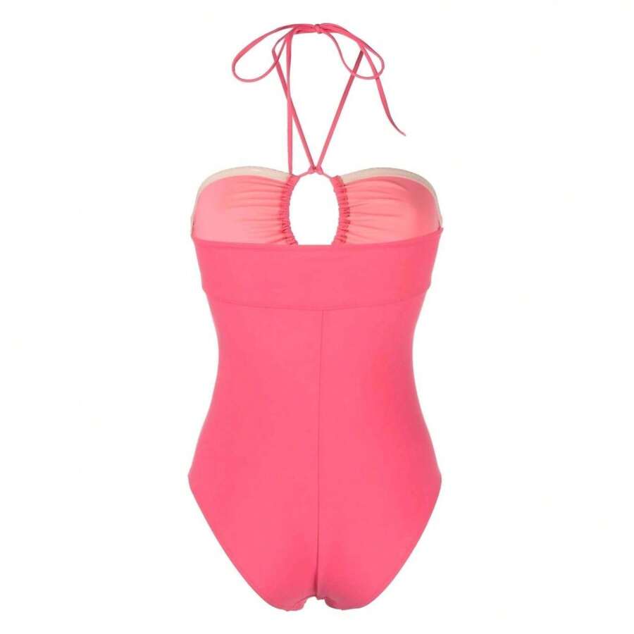 Ulla Johnson Minorca Maillot One Piece Swimsuit In Honeysuckle Pink Shein Usa