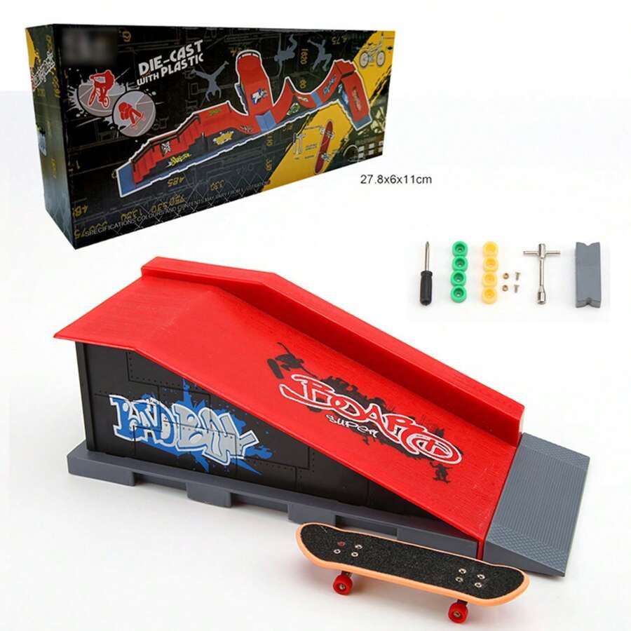Finger Skateboard Combo Pack Fingerboard Skatepark Model For Teenagers ...