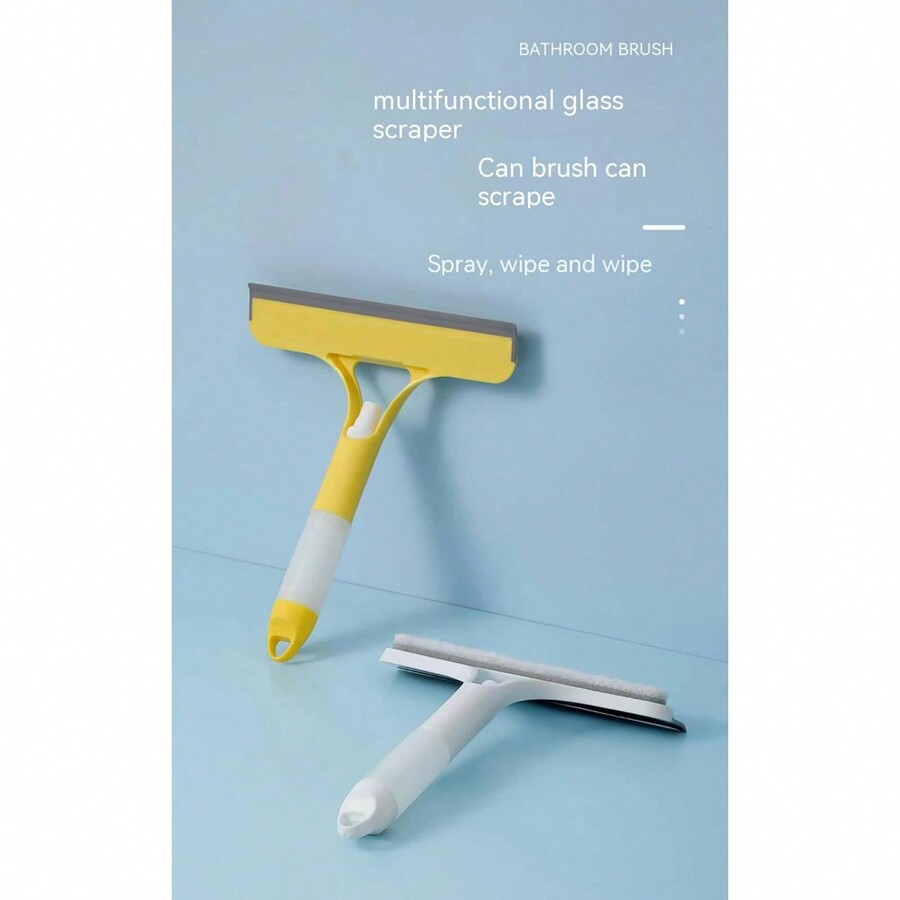 3-In-1 Glass Cleaning Tool Set Including Glass Brush, Scraper And Spray ...