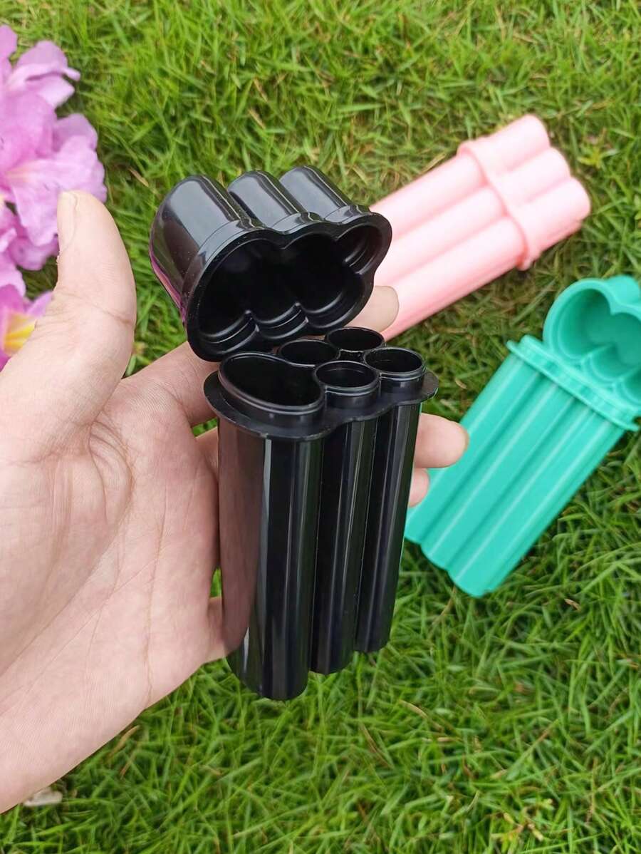 1pc Integrated Flip Top Cigarette Case With 4 Holes And Lighter Storage ...