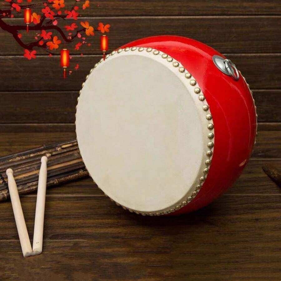 Tambor De Juguete Hecho A Mano Con Parche De Tambor De Piel De Vaca ...