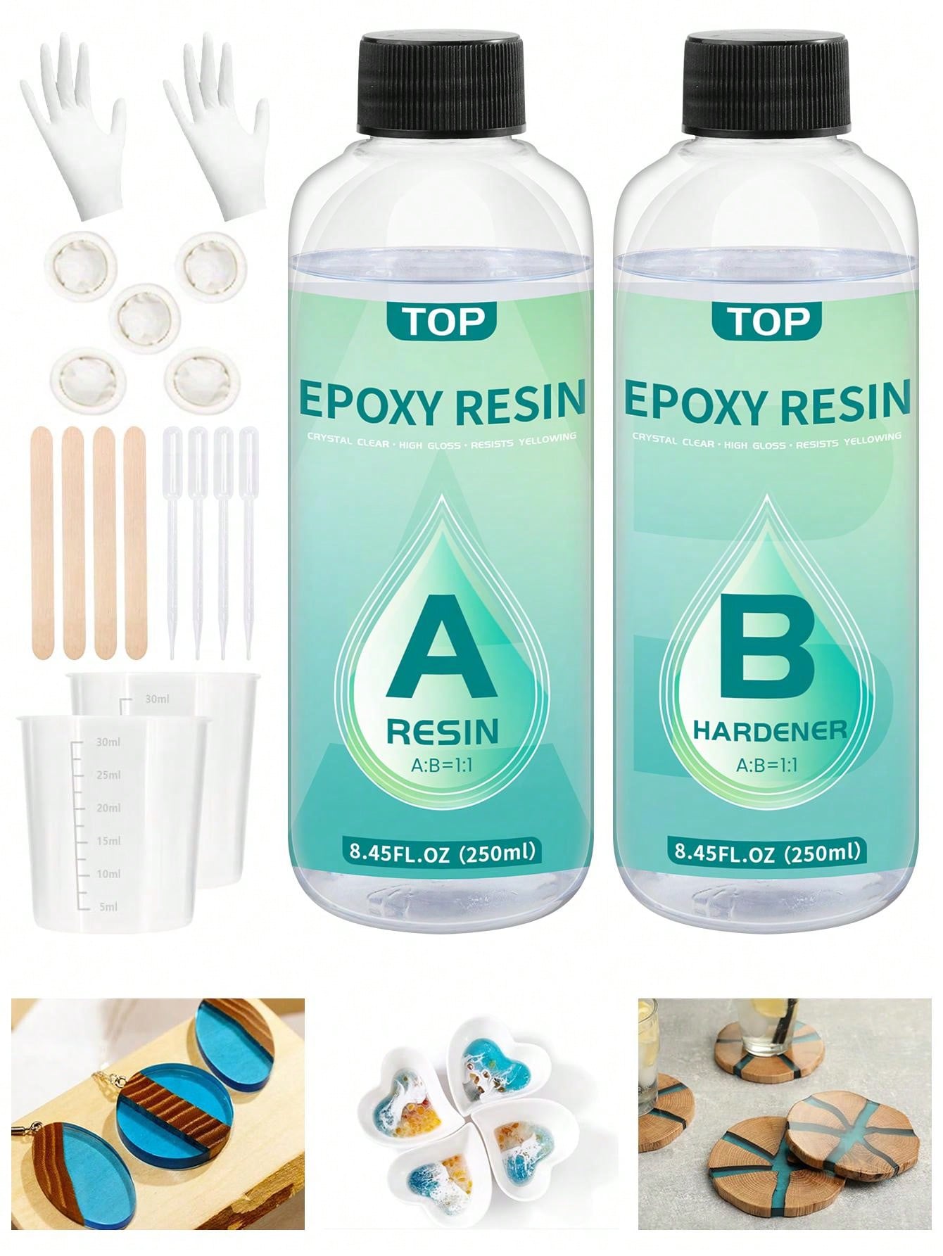 Crystal Clear Epoxy Resin Making Kit, No Bubble Resin, Perfect For ...