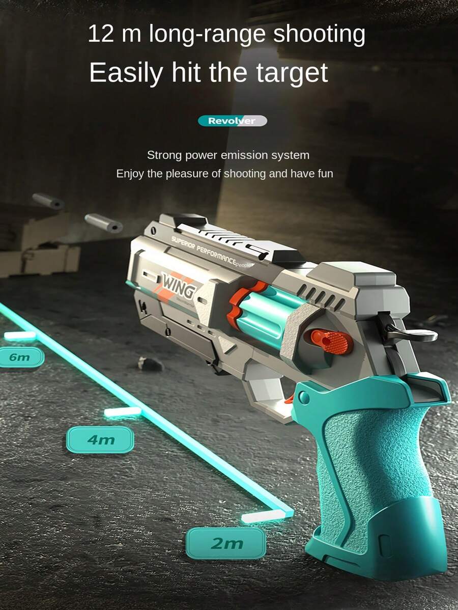 1 Gun Body + 1 Magazine + 12 Bullets, Or 6-Round Barrel With ...