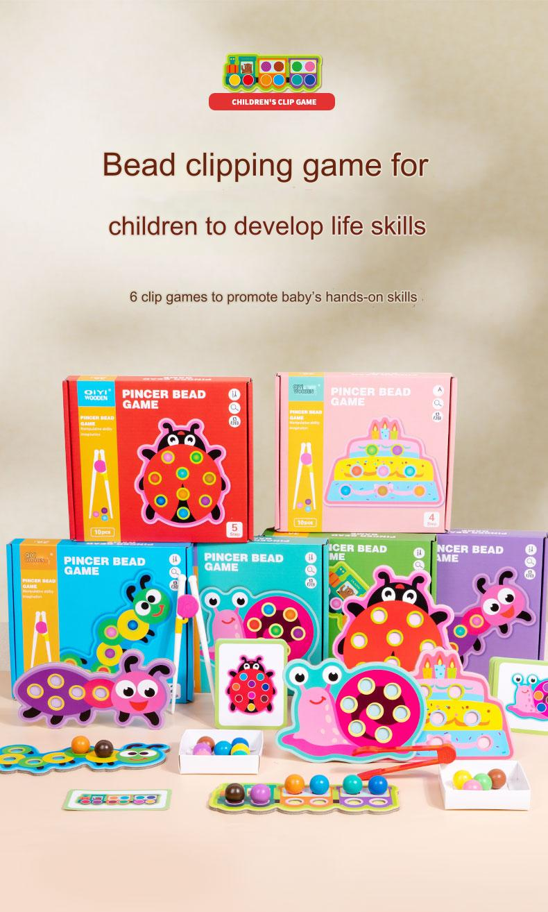 Color Recognition Beads Game For Toddlers To Improve Balance ...