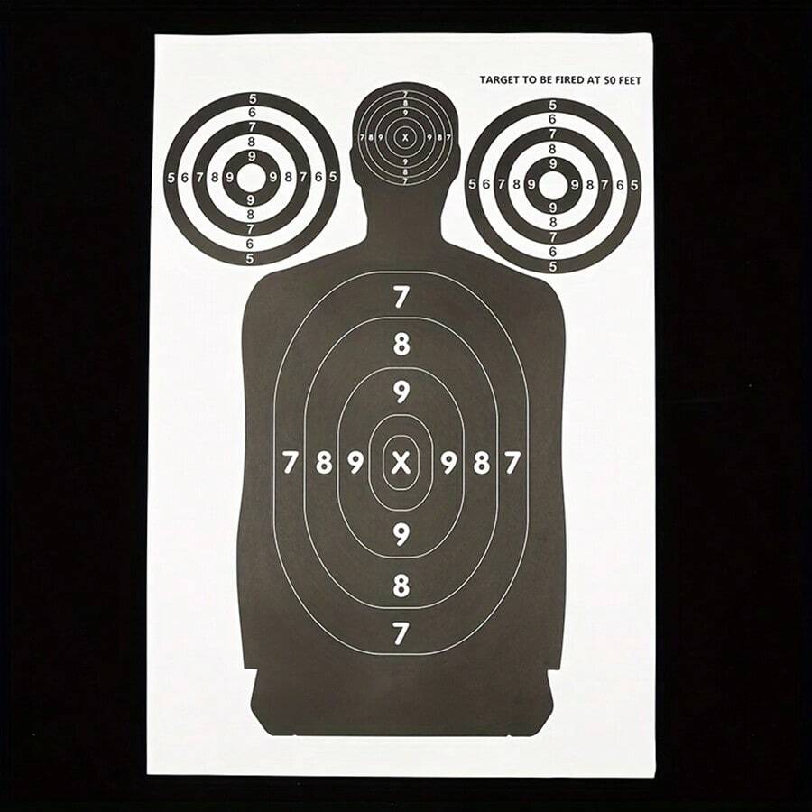 3pcs Large Paper Shooting Targets For Rifle And Pistol Practice ...