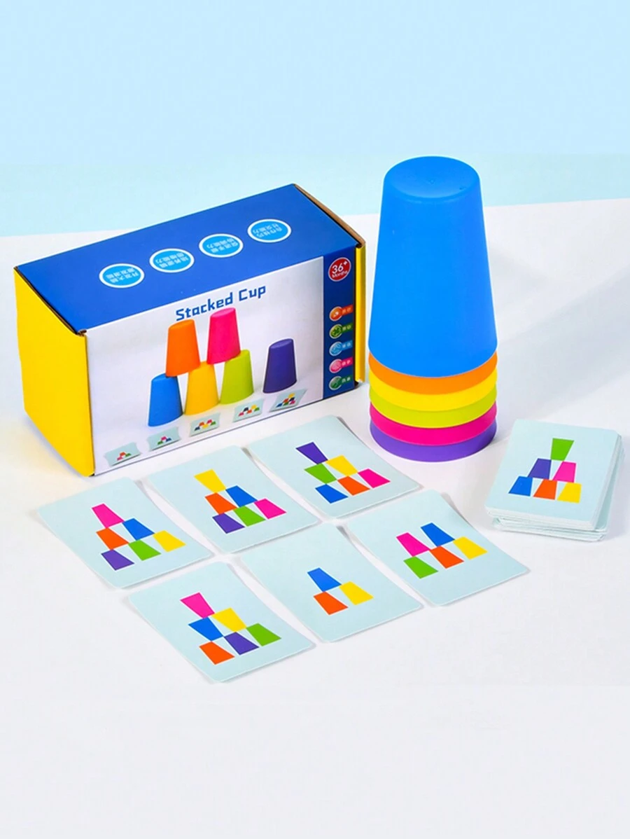 Battle Stacking Cups, Table Game Color Sorting Cognitive Training ...