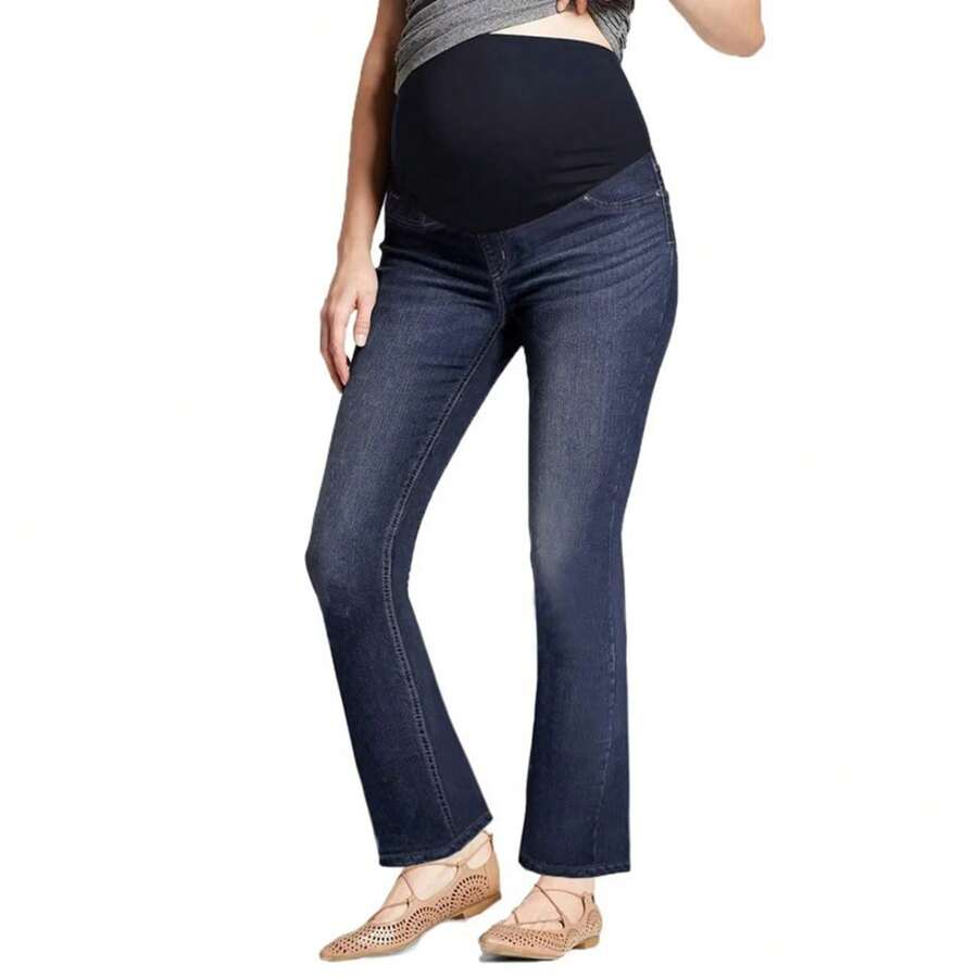 Women's Super Comfy Stretch Maternity Bootcut Jeans | SHEIN USA