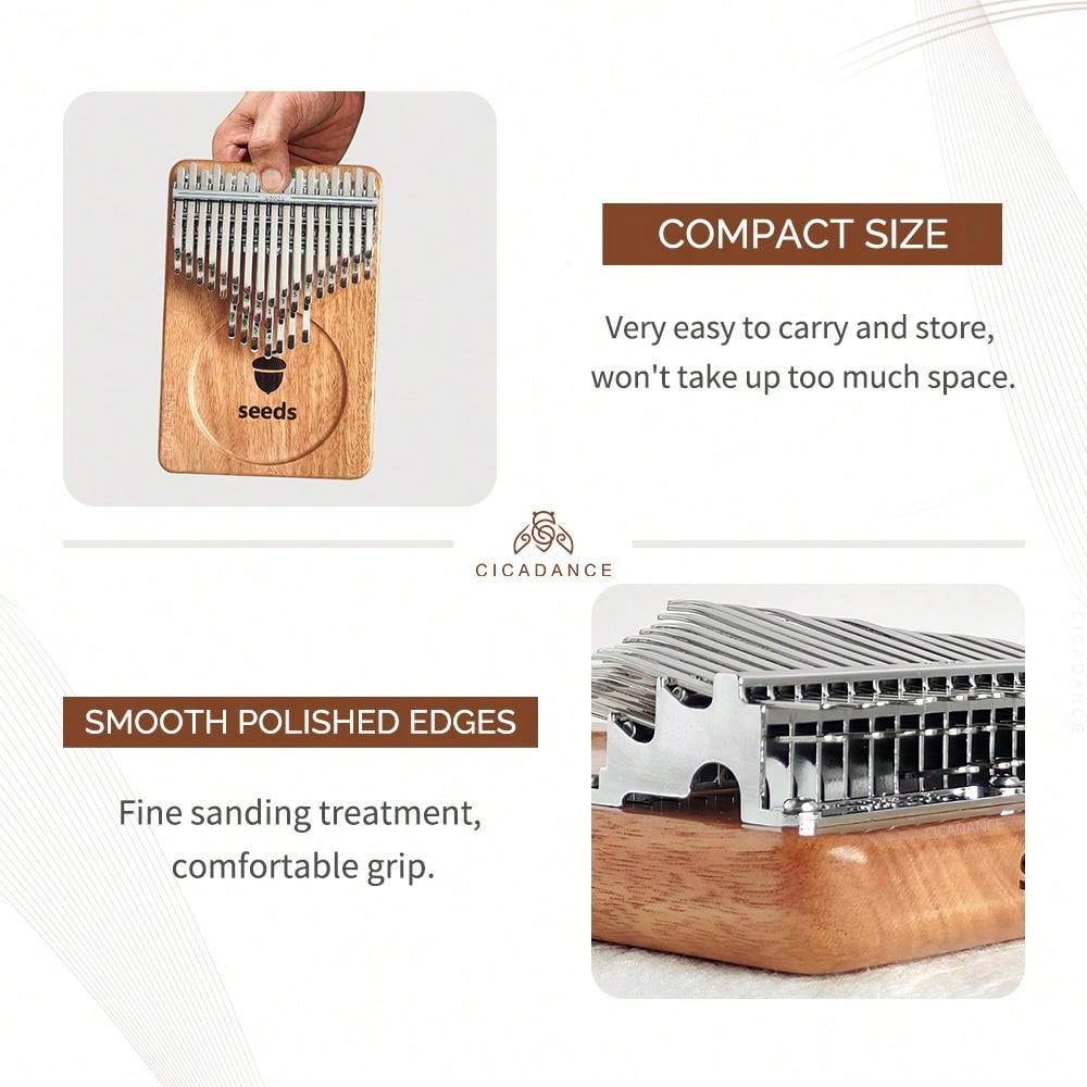 Professional 41 Keys Seeds Chromatic Kalimba C Key 3 Layer Thumb Piano ...