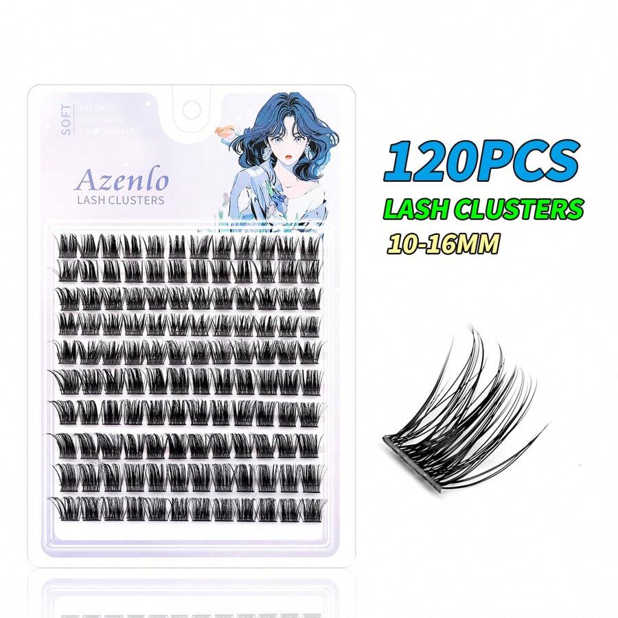 Natural Individual Lash Clusters Kit Multi-Type Mixed DIY Eyelash ...