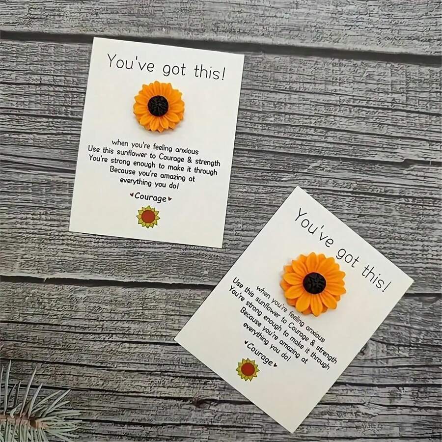1pc, You Got This Gift, Sunflower Pocket Hug, Support Gift, Friend Gift ...