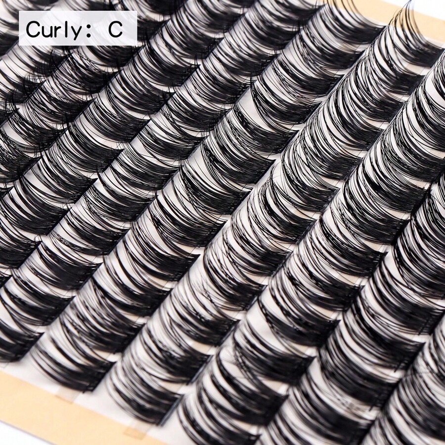 Natural Individual Lash Clusters Kit Multi-Type Mixed DIY Eyelash ...