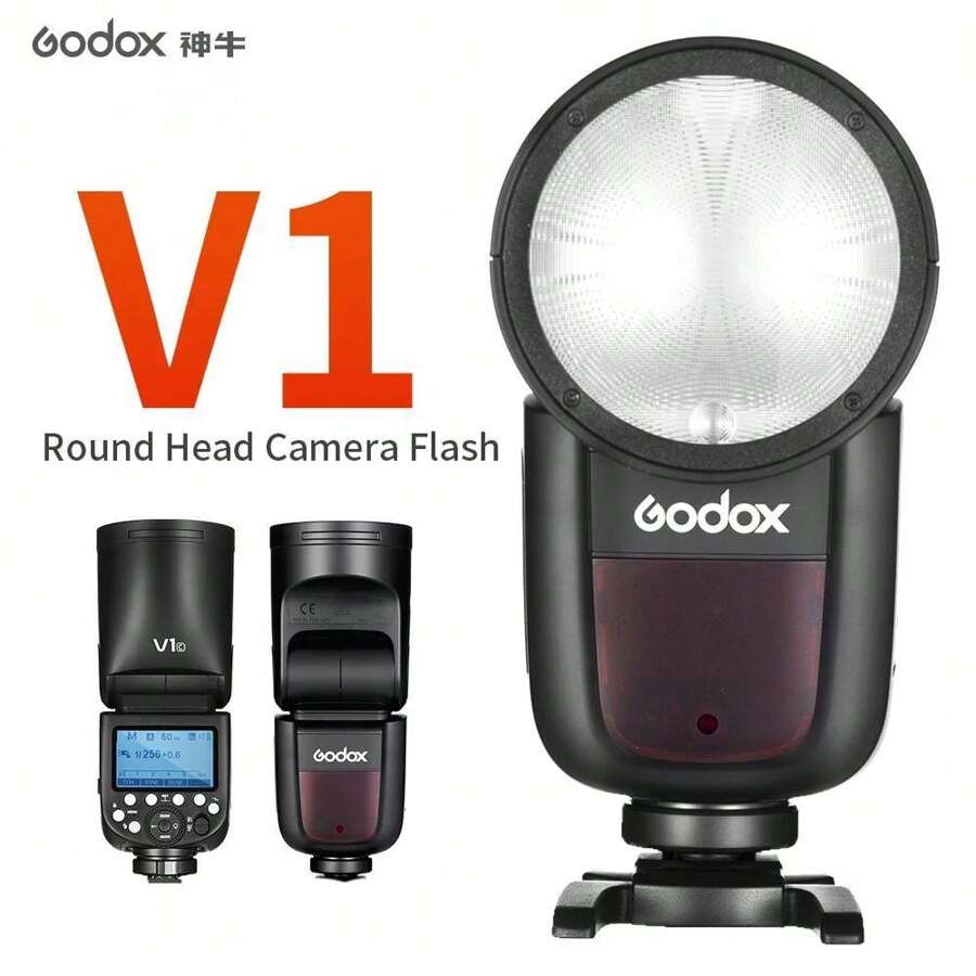 Godox V1 Speedlight V1C TTL HSS 1/8000s Li-Ion Battery Speedlite Flash ...