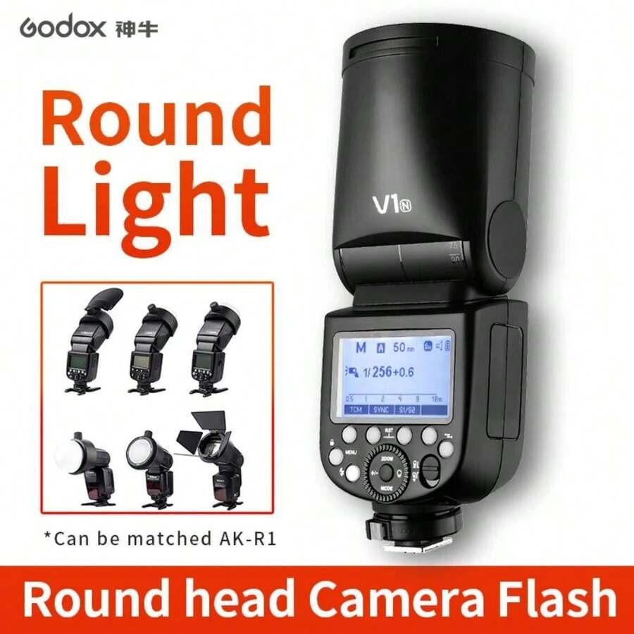Godox V1 Speedlight V1C TTL HSS 1/8000s Li-Ion Battery Speedlite Flash ...