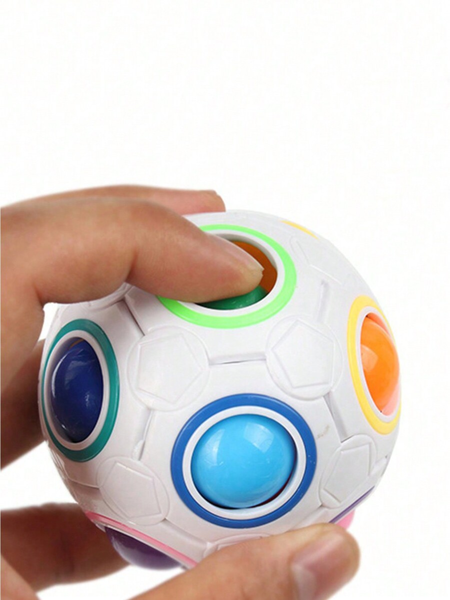 12-Hole Rainbow Cube Fidget Puzzle Toy, Random Pattern Packaging ...