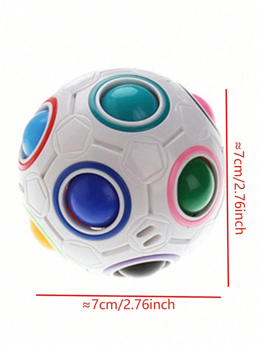 12-Hole Rainbow Cube Fidget Puzzle Toy, Random Pattern Packaging ...