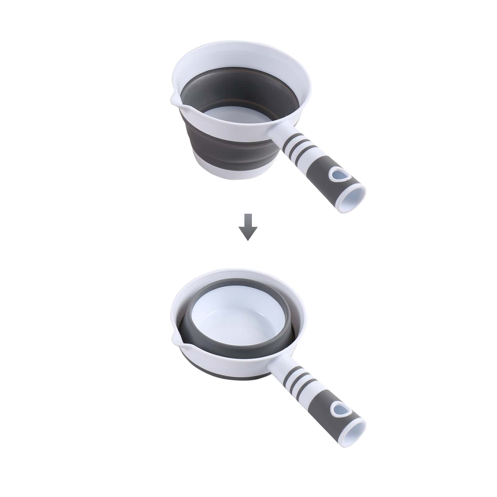 Foldable Water Ladle, Collapsible Water Scoop, Folding Bath Spoon Ladle ...