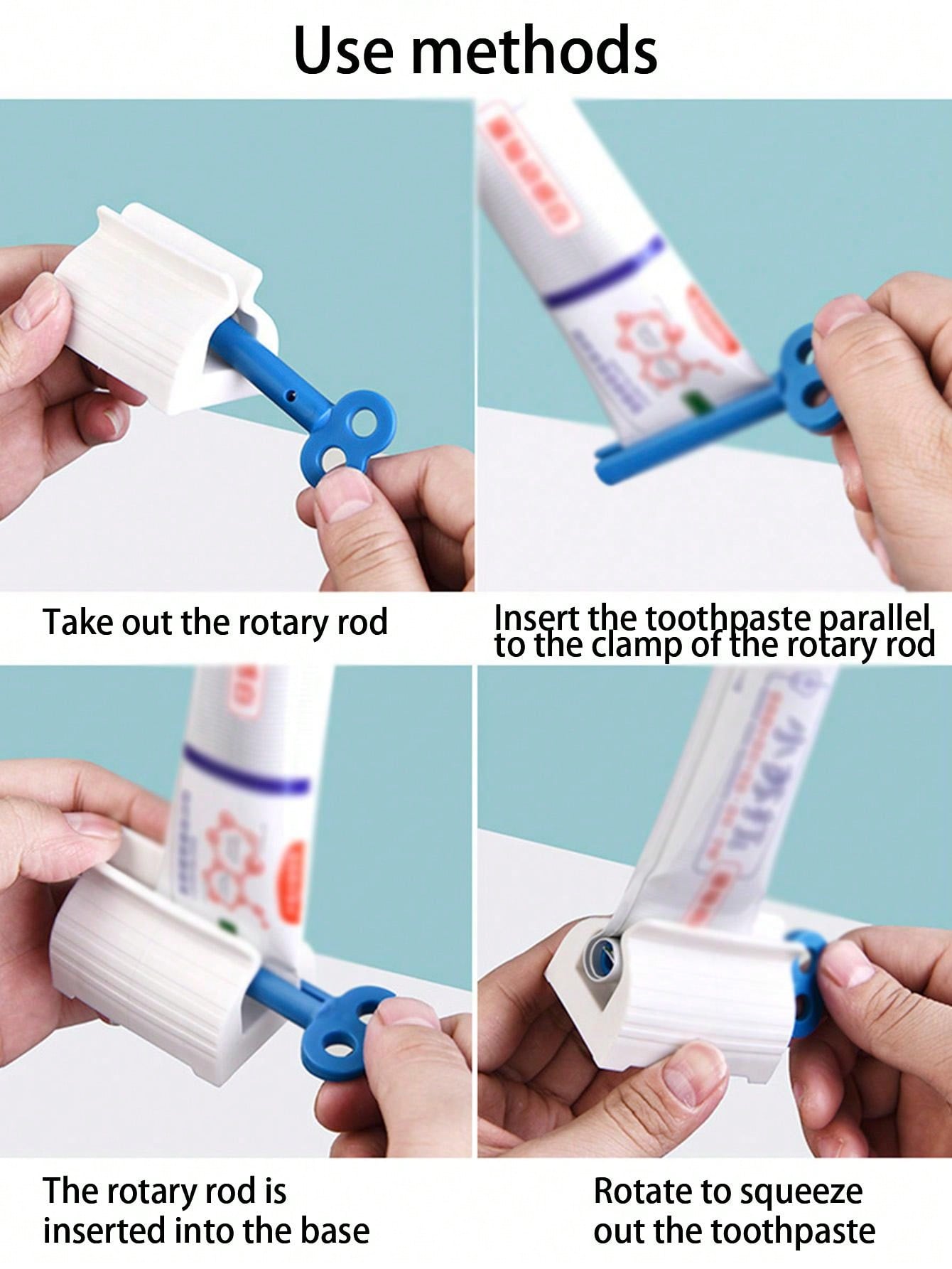 3pcs Toothpaste Squeezer, Minimalist Stand Type Toothpaste Clip, Face ...