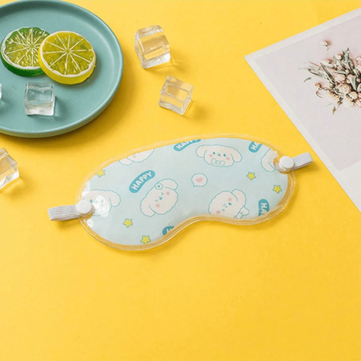 1pc Reusable Cute Animal-Shaped Gel Eye Mask, Suitable For Cooling ...