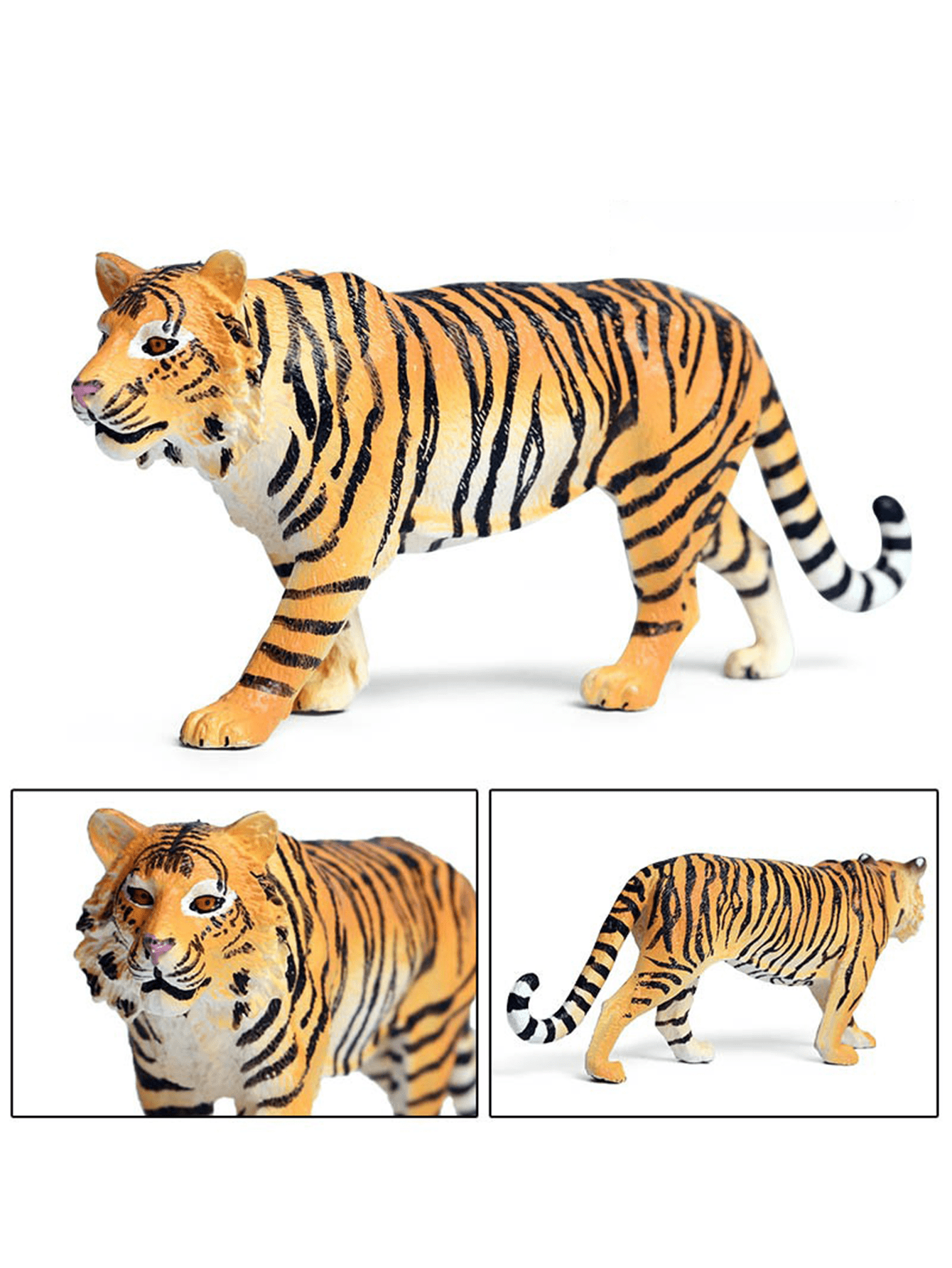 Bengal Tiger Toy Model, Static Solid Tiger Model, Wildlife Animal ...