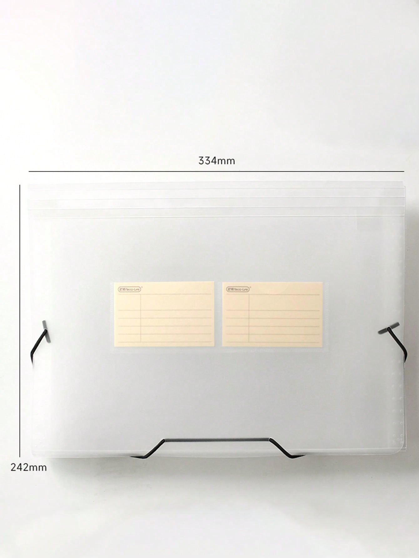 1pc Folder Document Bag With Transparent Pages & Accordion Style ...