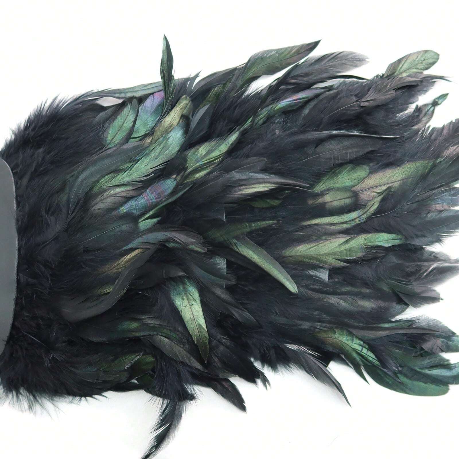 Medieval Style Punk Men's Black Ombre Feather Armor Chest Belt ...