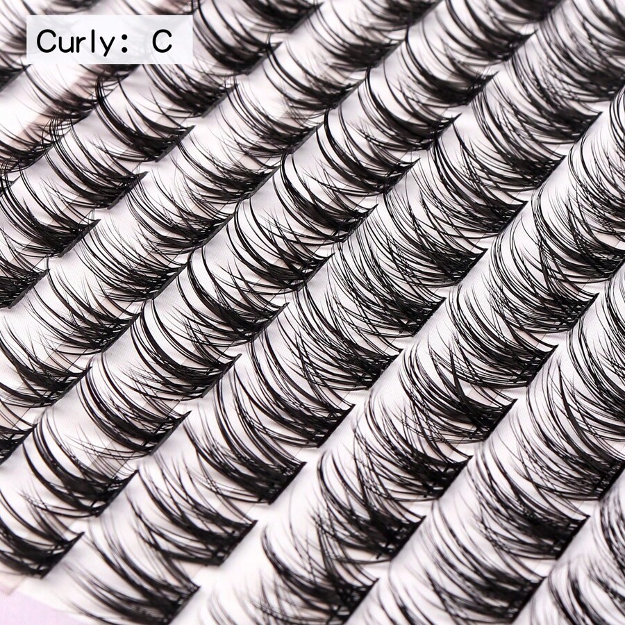 Natural Individual Lash Clusters Kit Multi-Type Mixed DIY Eyelash ...