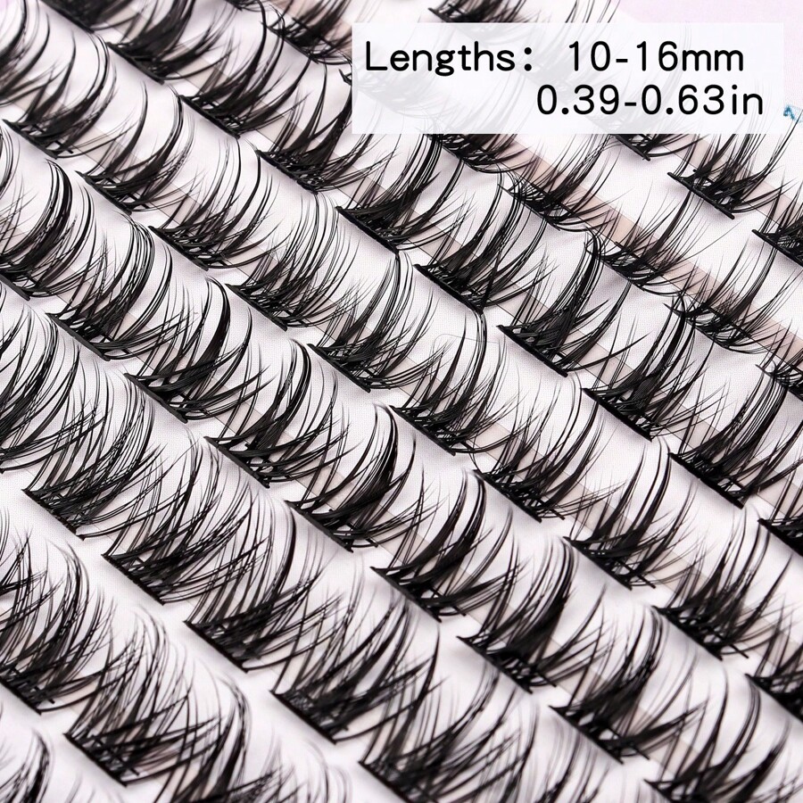 Natural Individual Lash Clusters Kit Multi-Type Mixed DIY Eyelash ...