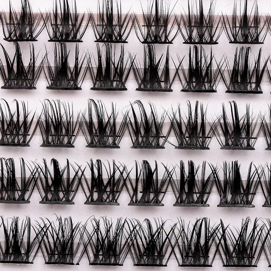 Natural Individual Lash Clusters Kit Multi-Type Mixed DIY Eyelash ...