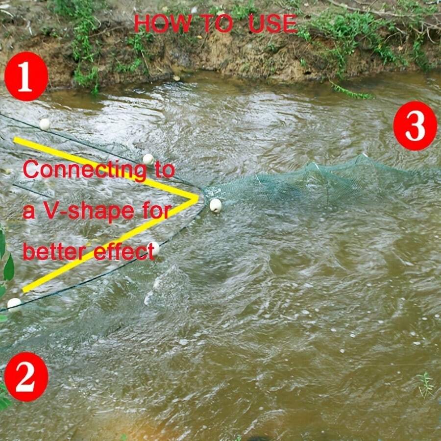 Large Mesh Fishing Net Without Bamboo Poles, Imported, Traditional Fish ...
