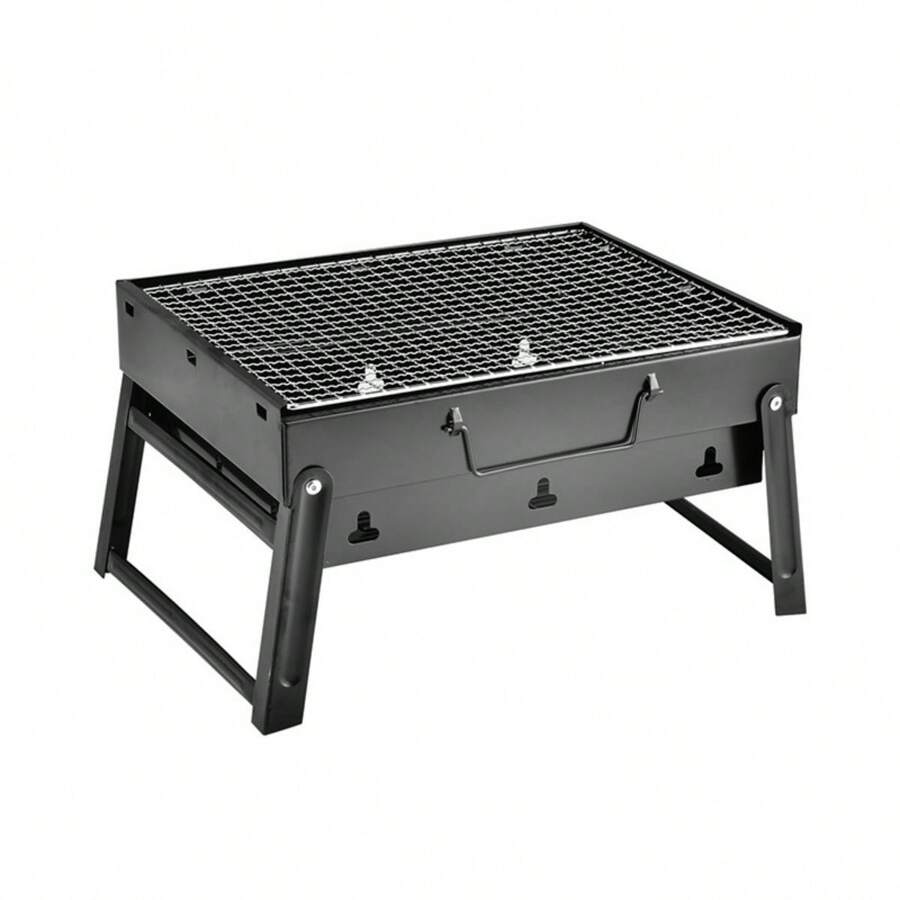Outdoor Courtyard Party Firepit Grill, Portable Folding Stainless Steel ...
