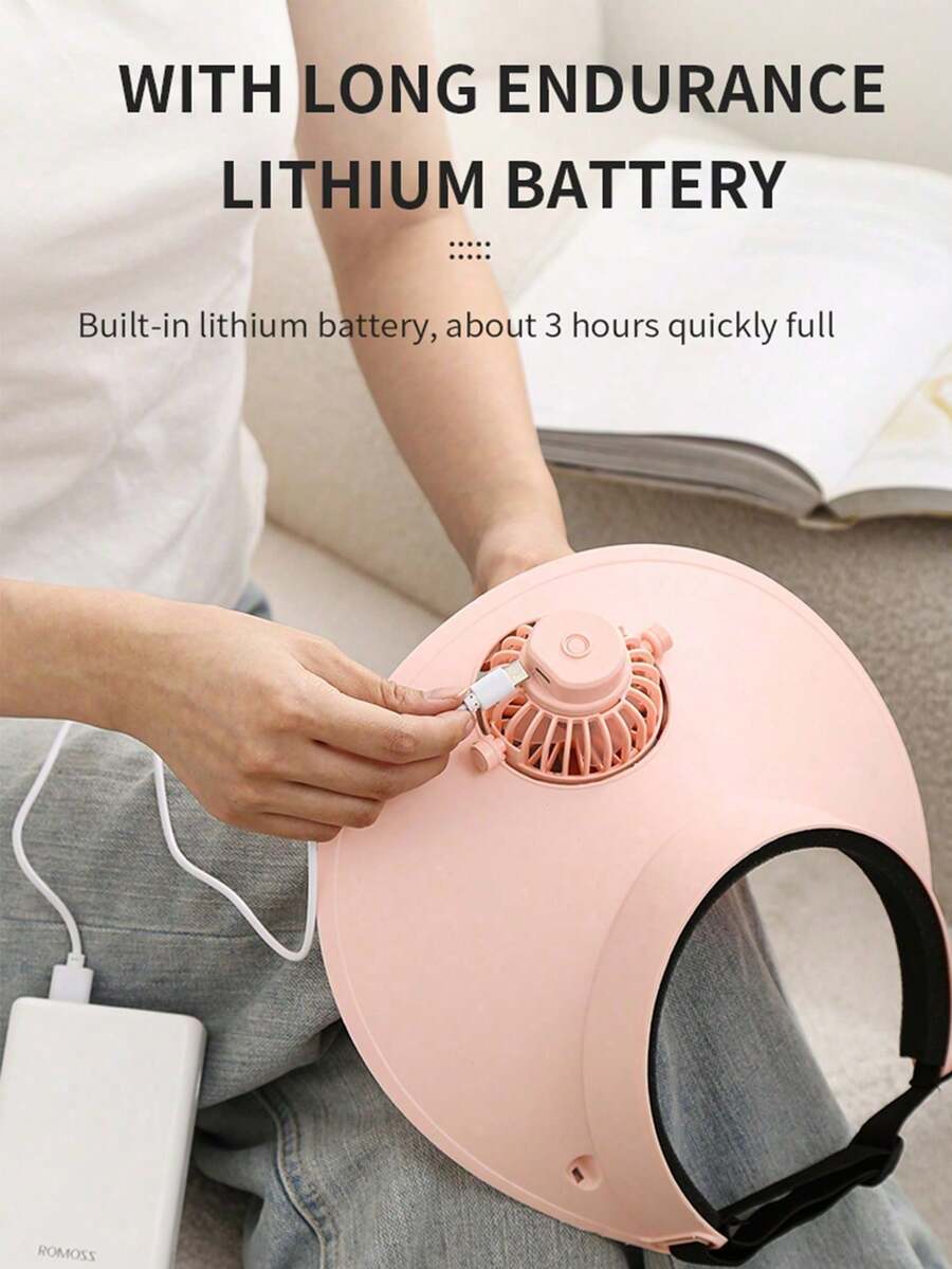 Sun Hat With Built-In Fan For Adults,Sunscreen Hat With Large Brim And ...