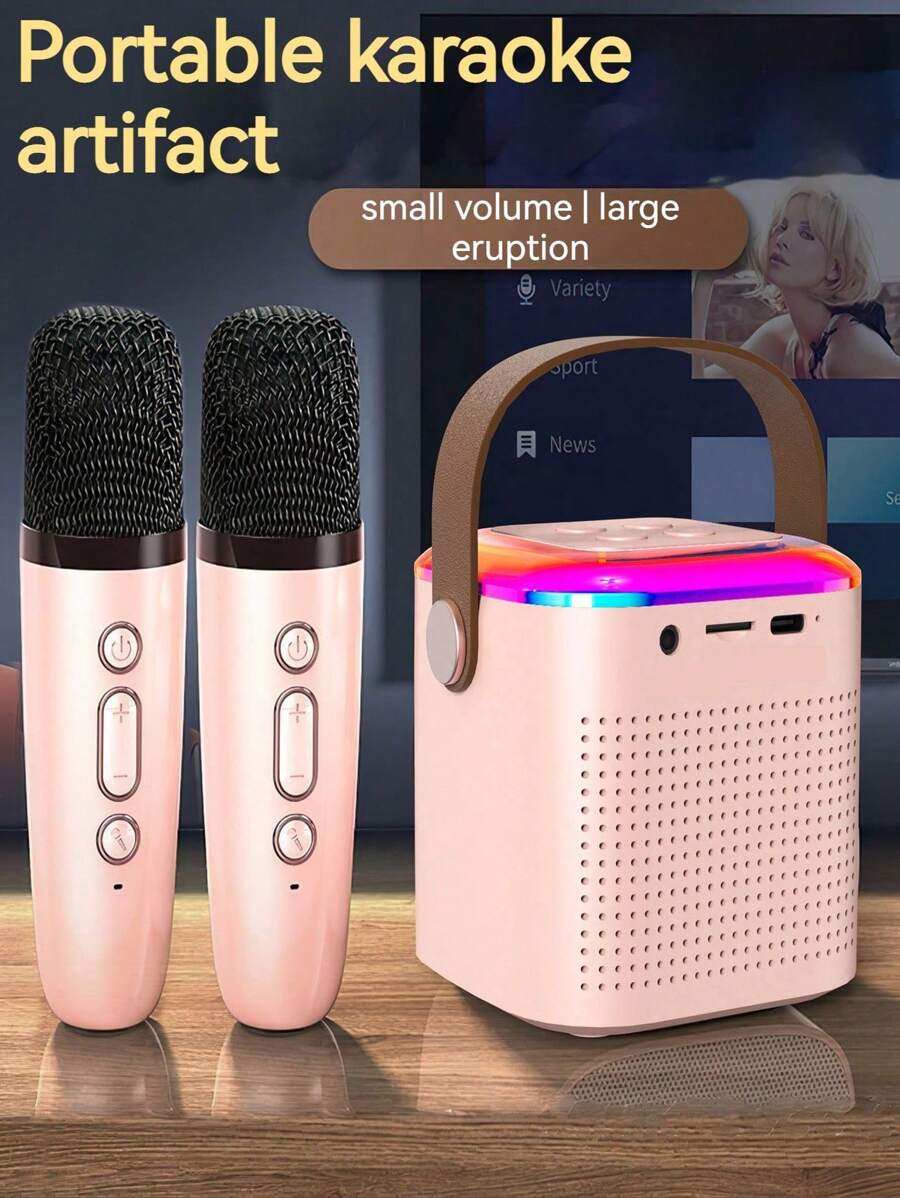 Portable Bluetooth Speaker, Home Wireless Karaoke Speaker With ...