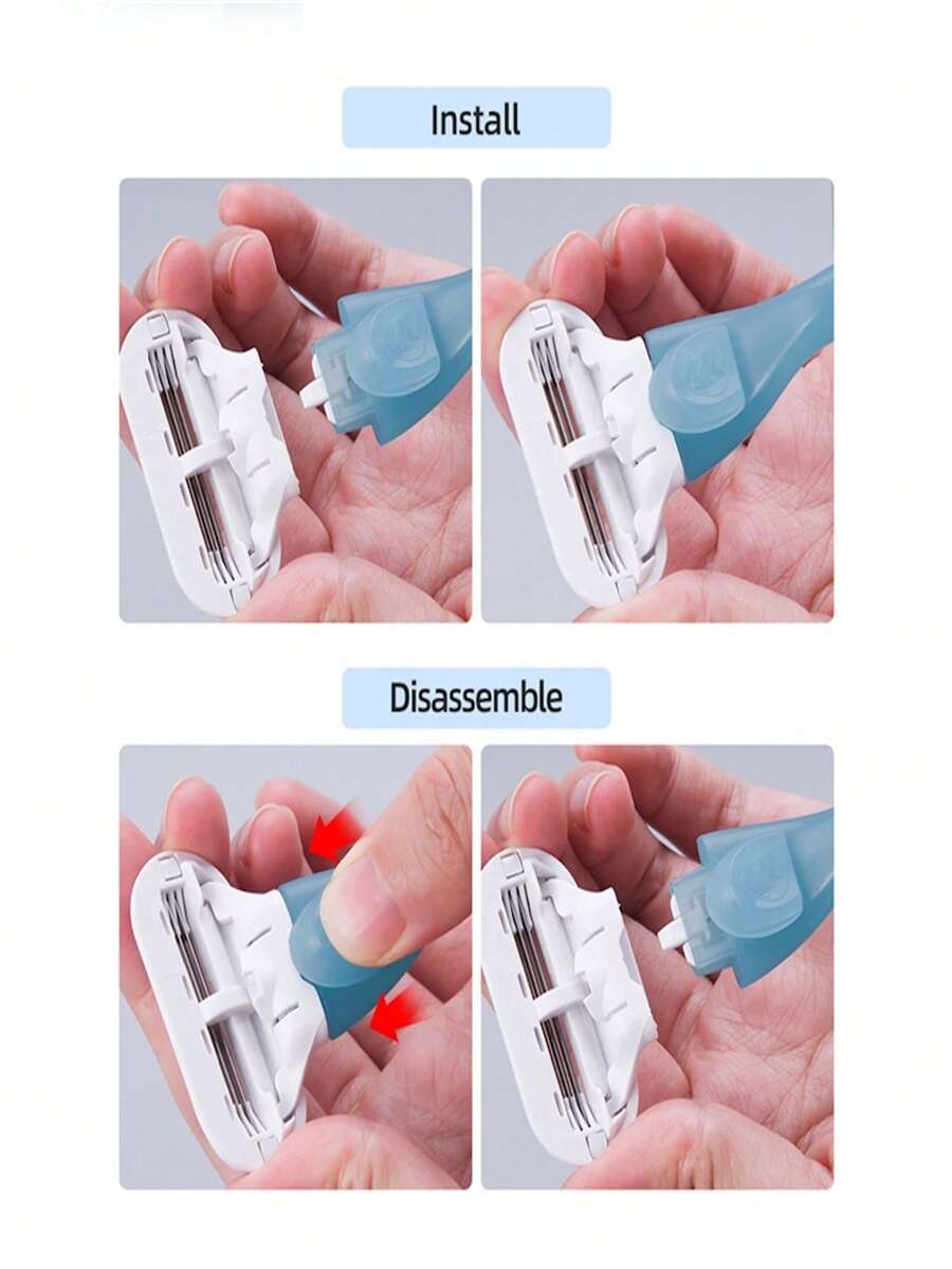 Women's Shaver Blade/8 Pcs Blue Blades/Manual Razor For Women/Shaving ...