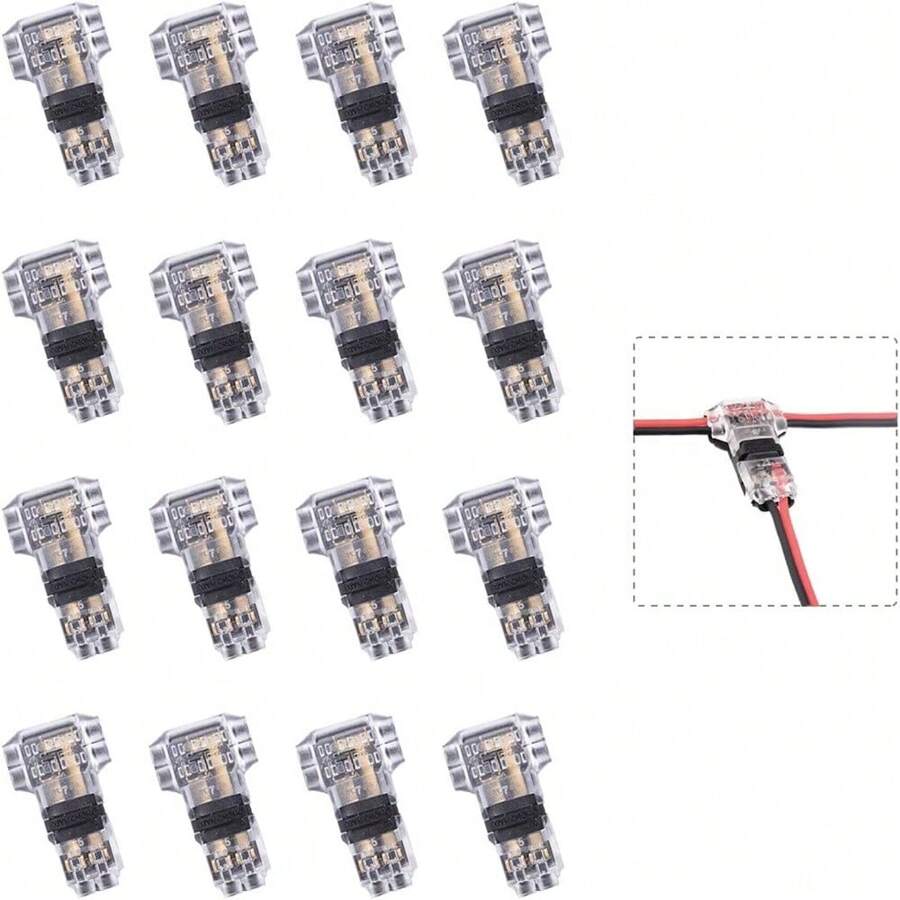 16 PCS Low Voltage Wire Connectors, No Soldering No Wire Stripping, 3 ...