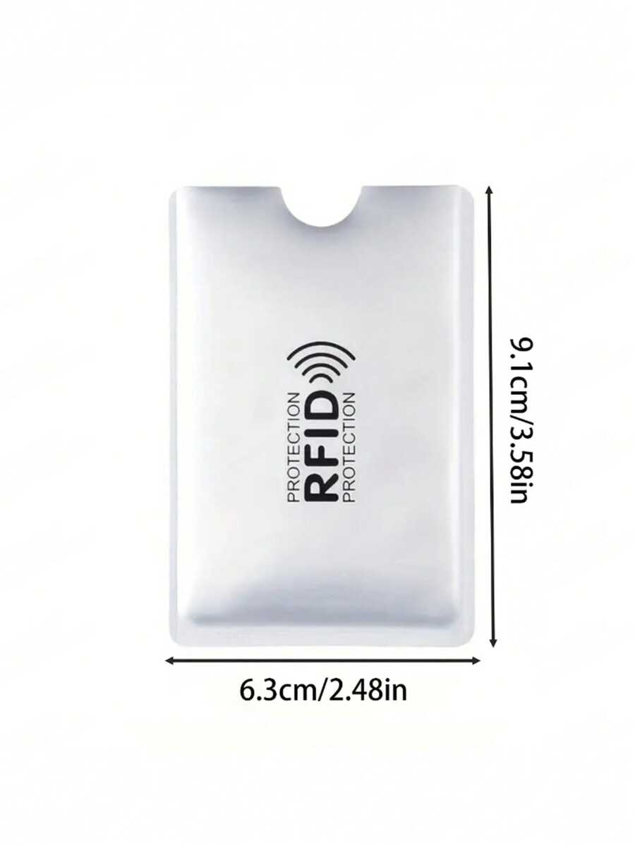 5pcs Aluminum Rfid Blocking Nfc Blocking Credit Card Protector Sleeve ...