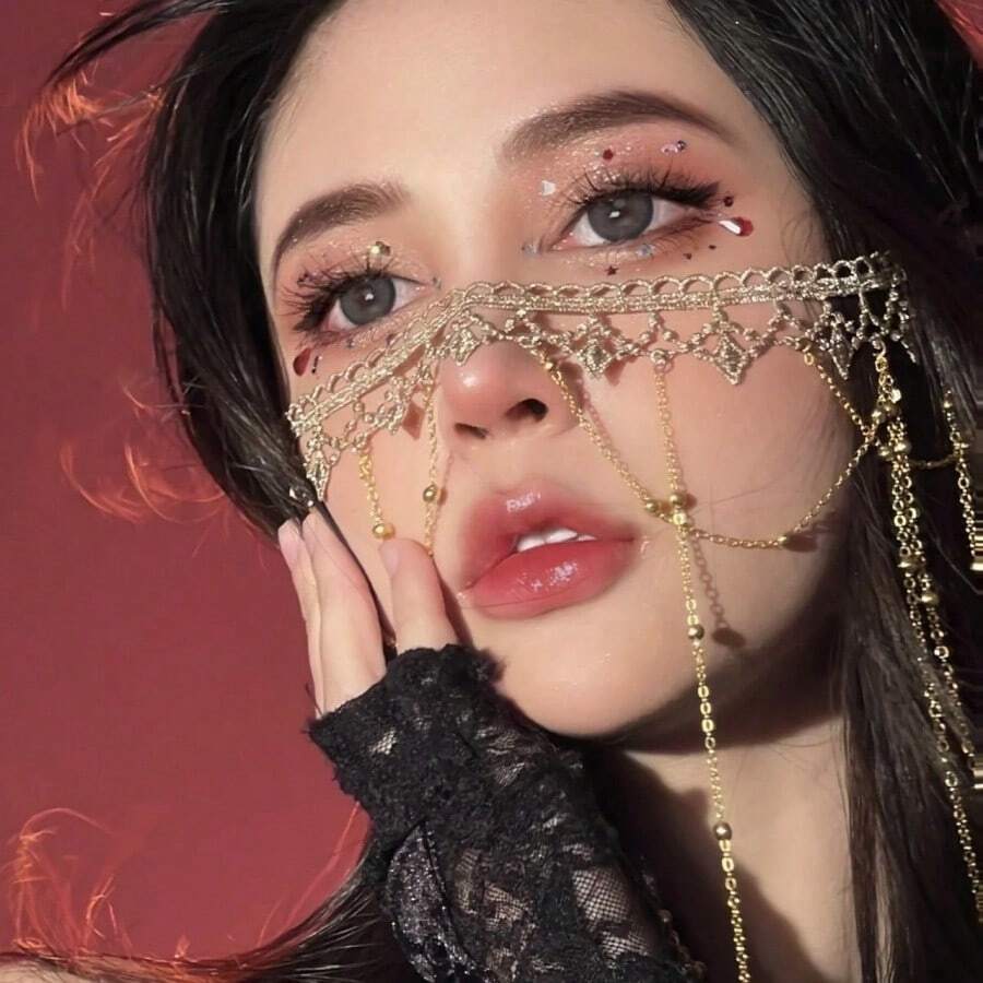 1pc Tassel Face Veil Inspired By Traditional Chinese Clothing And Hanfu ...