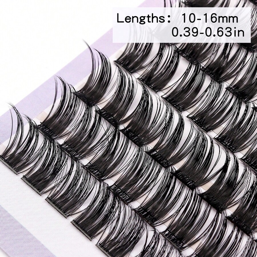 Natural Individual Lash Clusters Kit Multi-Type Mixed DIY Eyelash ...