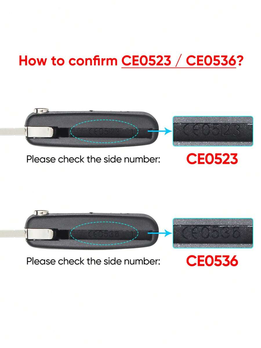 Boîtier De Clé De Voiture À Distance Flip 3 Boutons Shell Case ...