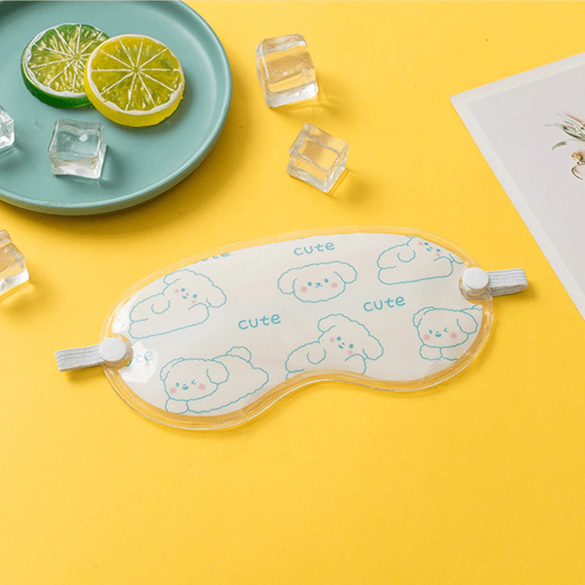 1pc Reusable Cute Animal-Shaped Gel Eye Mask, Suitable For Cooling ...