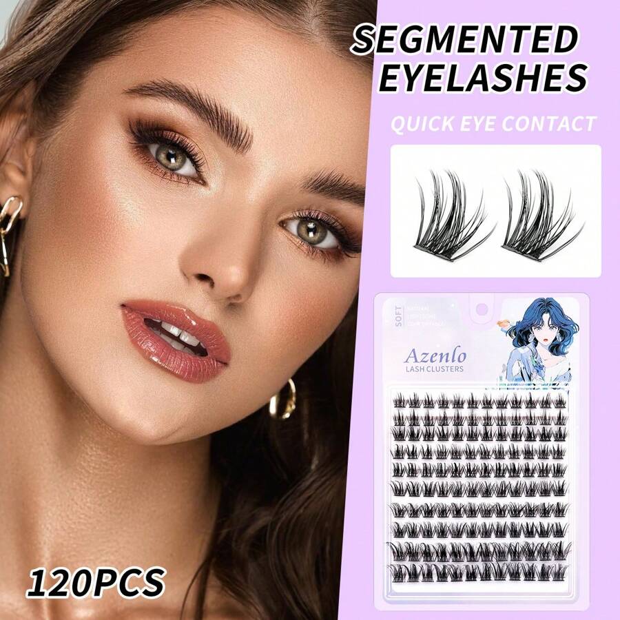 Natural Individual Lash Clusters Kit Multi-Type Mixed DIY Eyelash ...