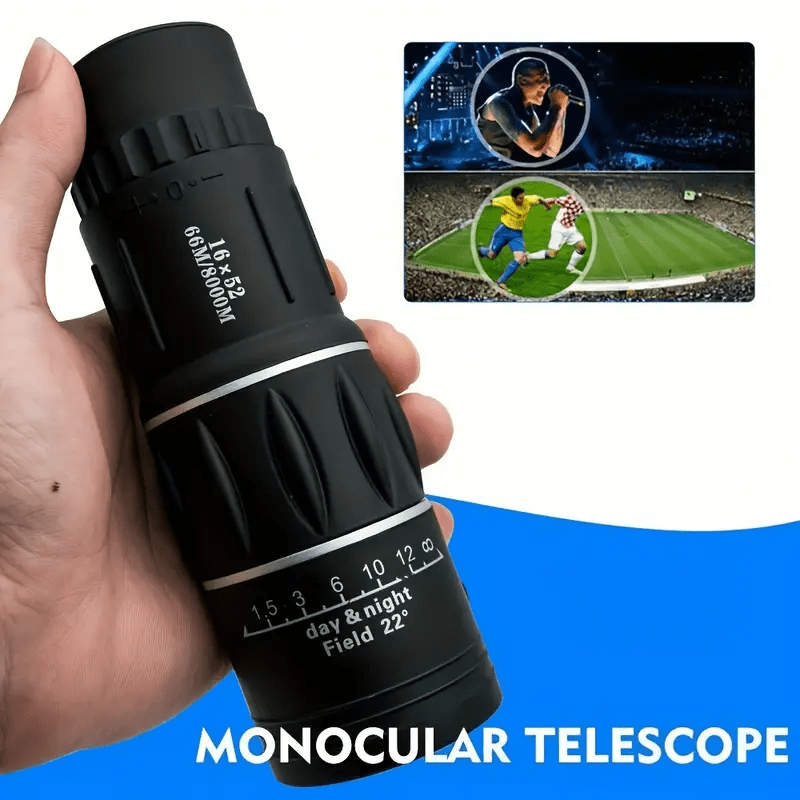 Monocular Telescope High Power HD - 16x52 Compact Light Weight Pocket ...
