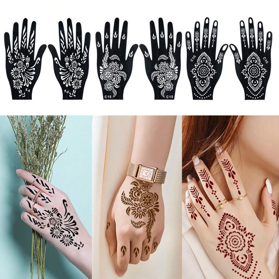 Tattoo Stencil Hand Mask Template, Pure Template Without Juice, 6 ...