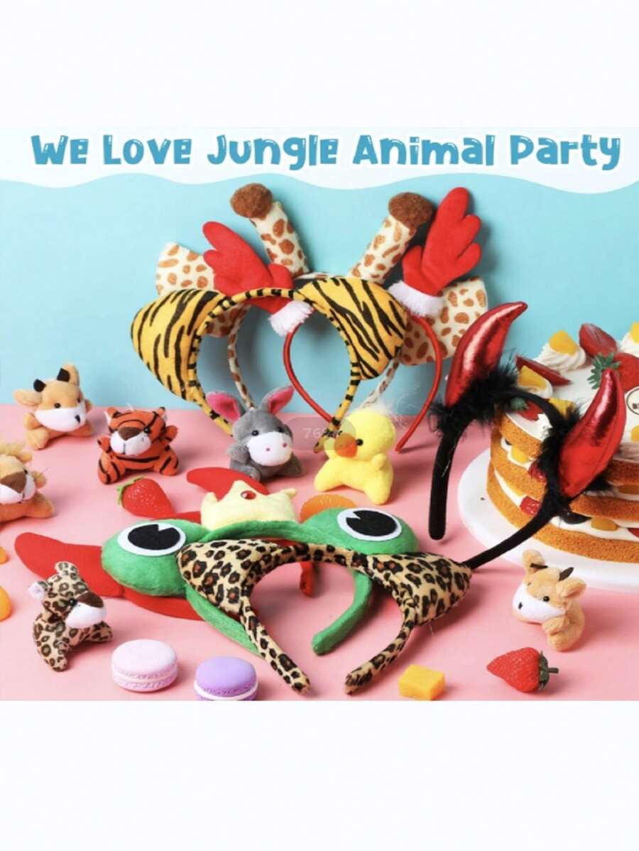 1 PIEZA Diadema de desempeño animal, Tigre Cerdo Gato Pollito Conejo ...